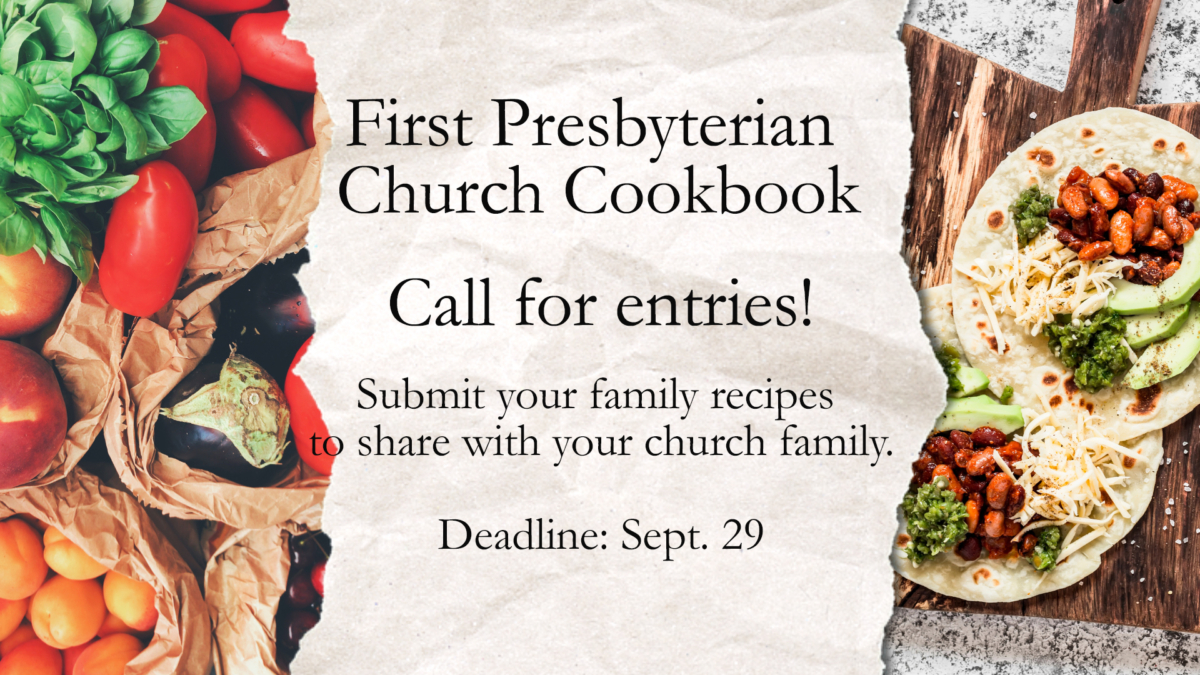 Church Cookbook – First Presbyterian Church